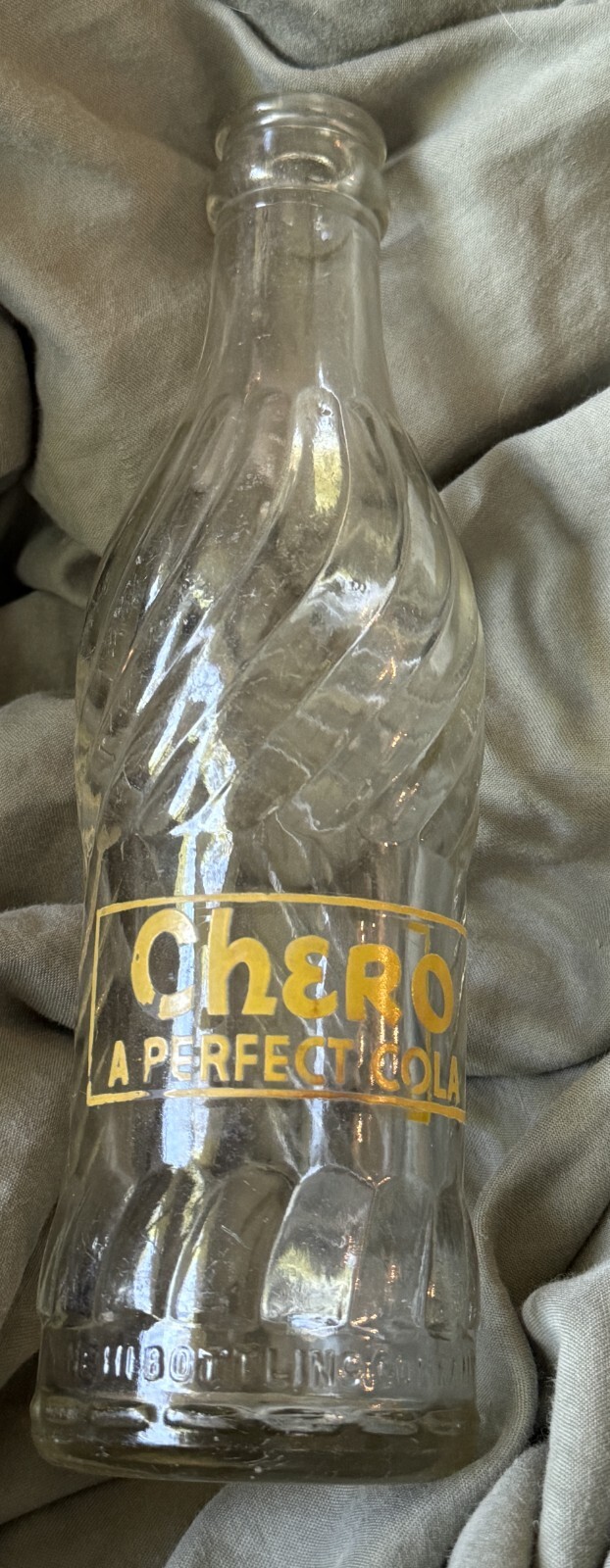 Vintage Chero A Perfect Cola ACL oz Soda Bottle Nehi Bottling Columbys ...