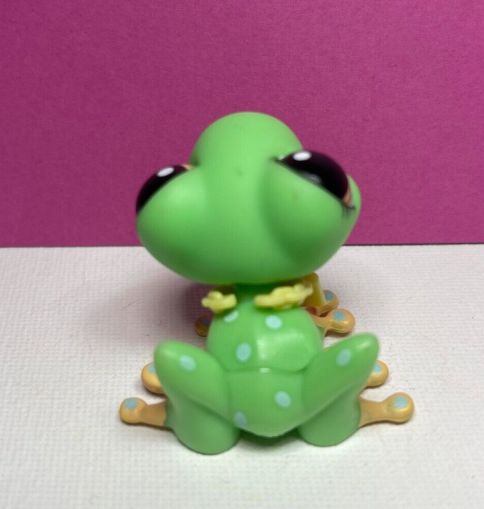 littlest pet shop frog 1020 authentic lps gold chain see photos | eBay