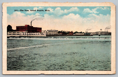 Postcard The Dam, Grand Rapids, Michigan C2 | eBay