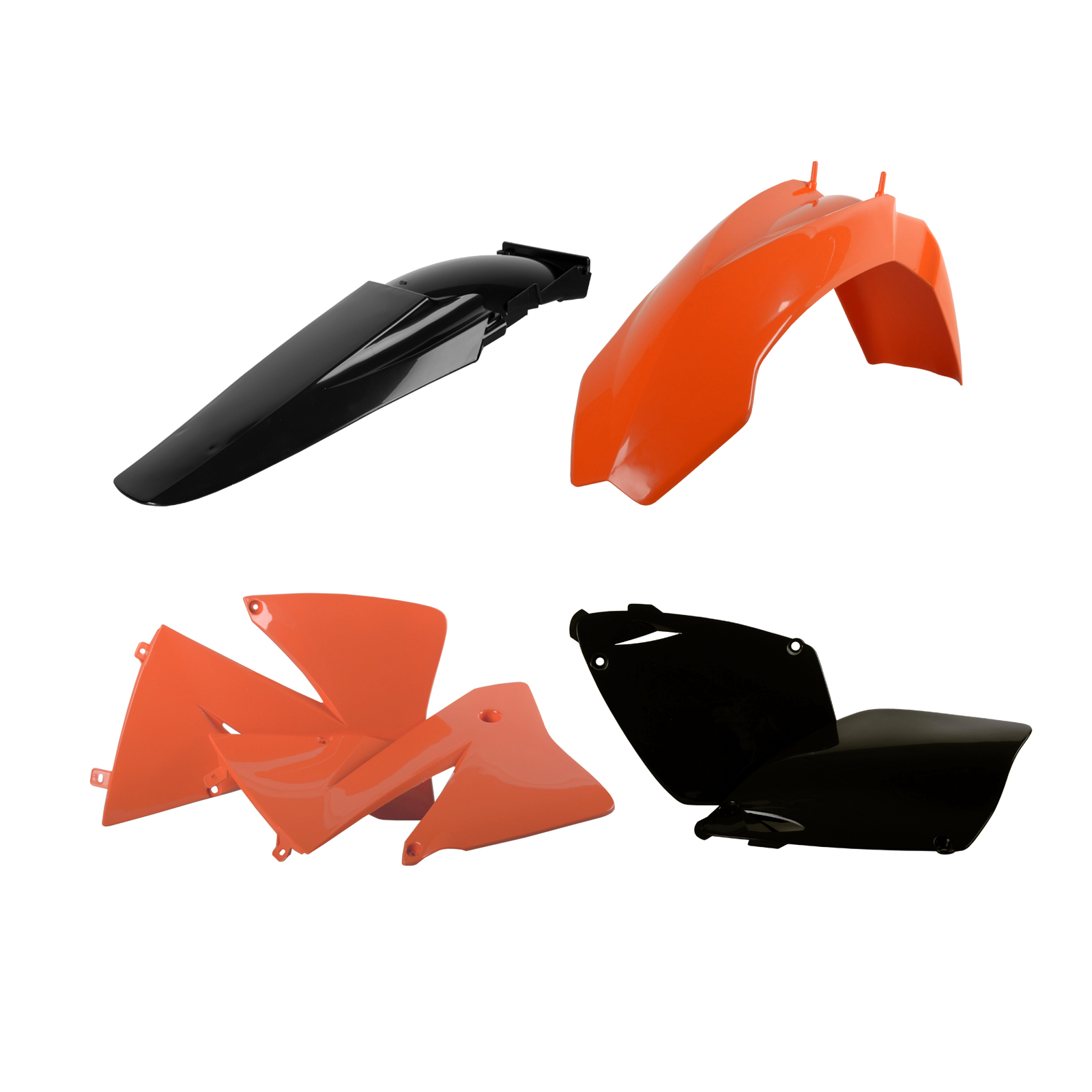 Polisport Plastic Kit Orange/Black KTM 250 EXC 2001-2002 | eBay