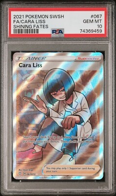 2020 Pokemon PSA 10 Gem Mint Cara Liss Shining Fates Full Art Trainer ...