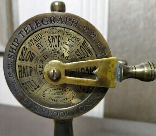 Beautiful Antique Brass Ship Engine Room Telegraph Marine Working ...