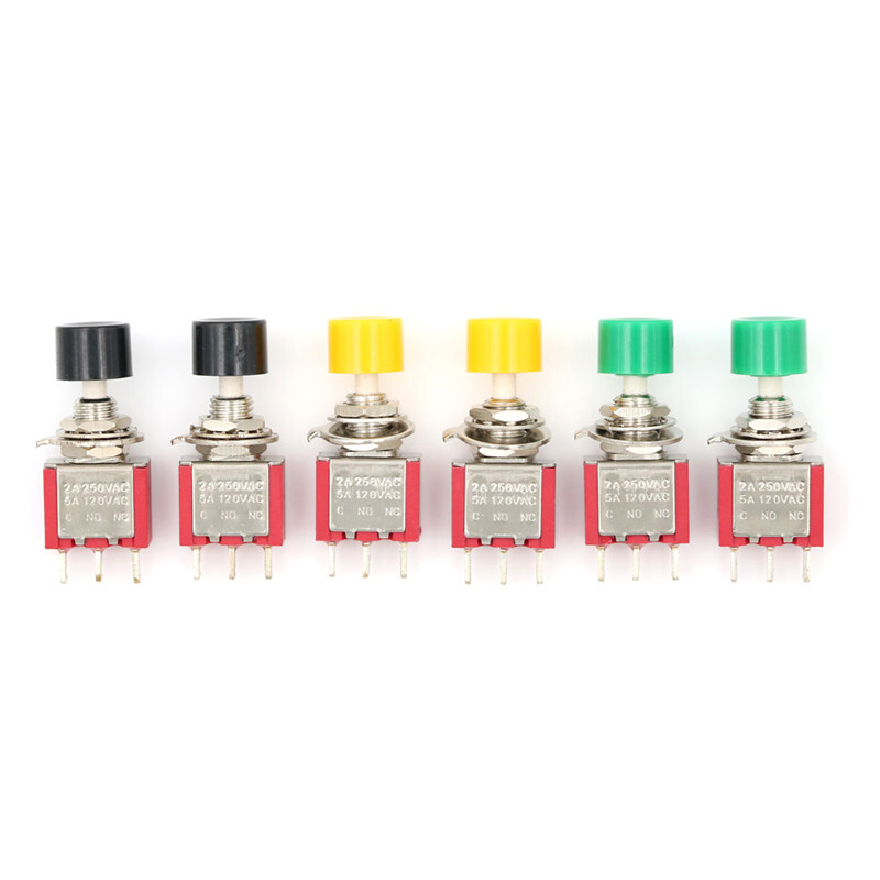 2PCS 3pin Momentary Push Button Toggle Switch PS-102 DS612 1NO 1NC~$9 ...