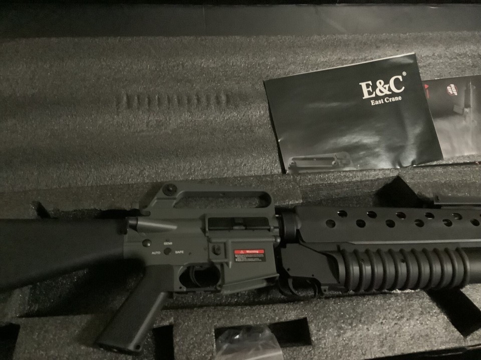 E&C M16a1 with M203 Marine Marking toy gun Brand New in Box | eBay
