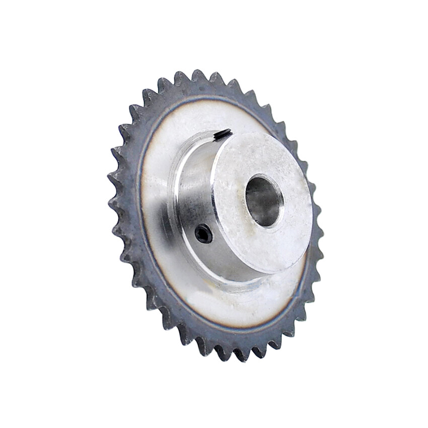 #25 9T-40T Roller Chain Sprocket With Step Pitch 1/4" 6.35mm For 04C ...