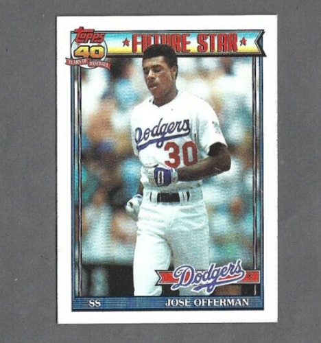 Jose Offerman Los Angeles Dodgers Future Star 1991 Topps #587 | eBay