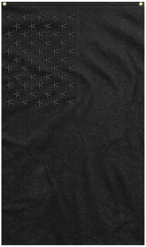 Black American Flag Wallpaper