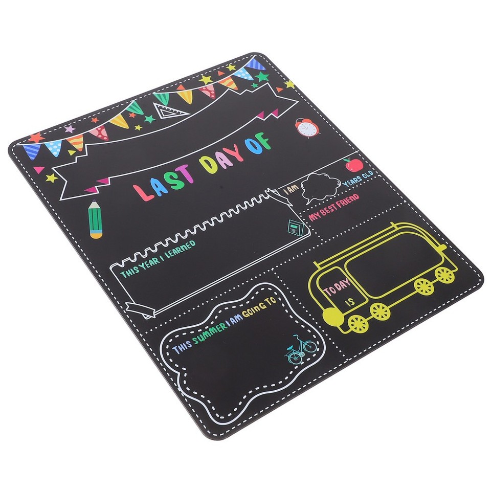 Teacher Day Sign Double Sided Board Blackboard Signs Back to School ...