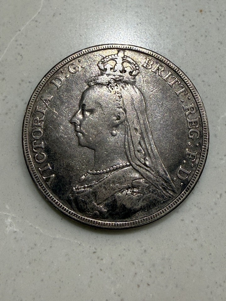 1889 Queen Victoria Jubilee Head Crown – Sterling Silver | eBay UK