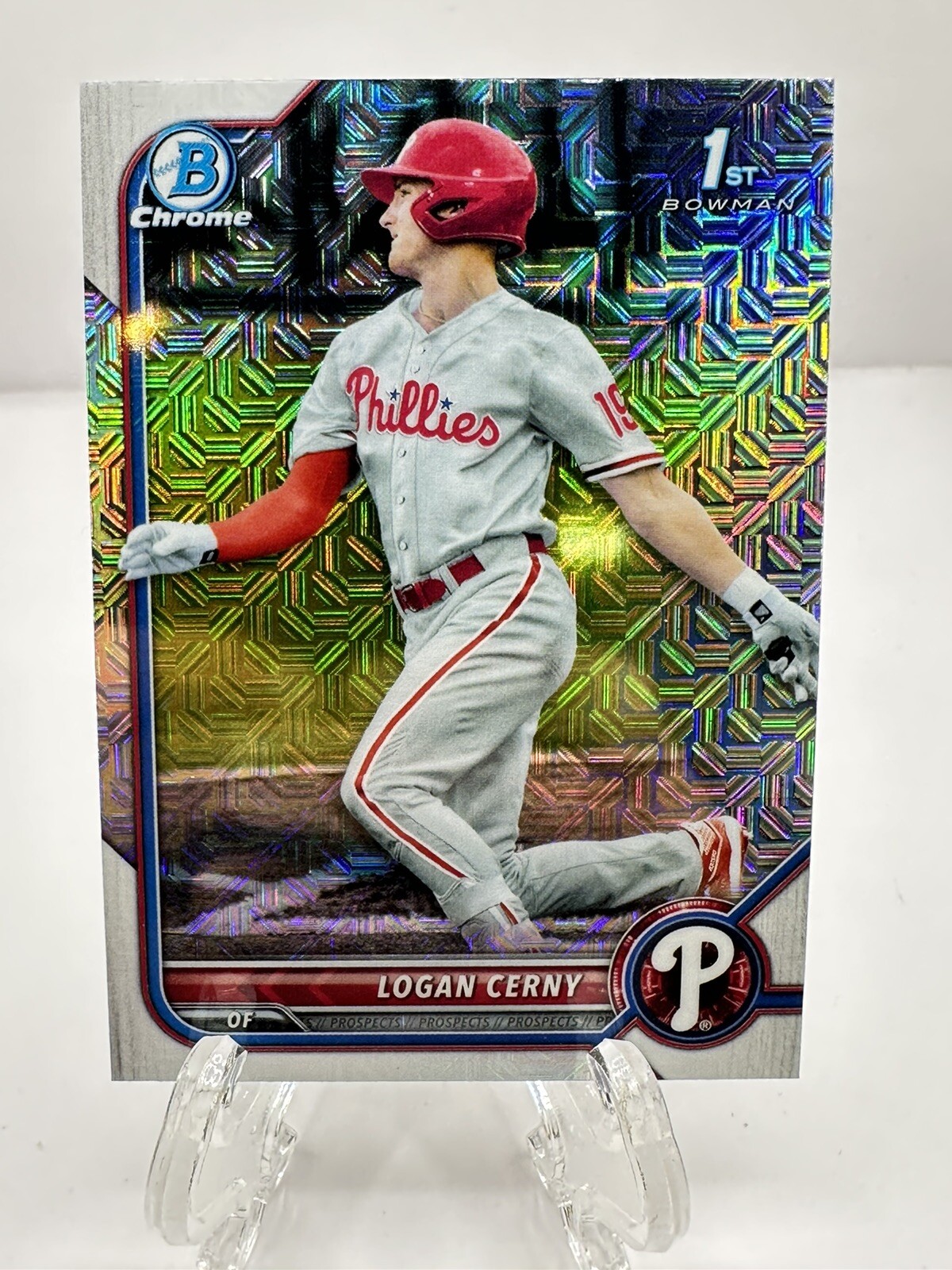 2022 Bowman Logan Cerny BCP-120 Chrome Prospects Mojo Silver Pack | eBay