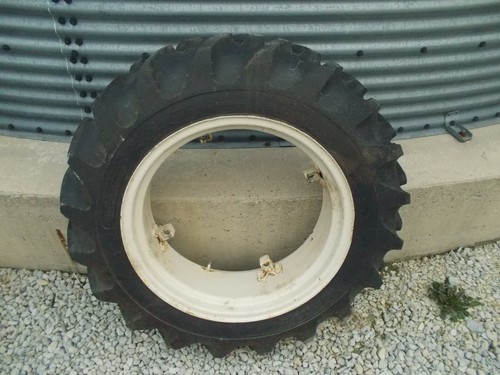 1) Farmall A SA Super A B BN Rim & 9.5 x 24 Safe Mark tractor tire 75% ...