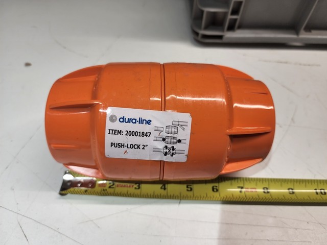 Dura-line Molded Plastic Push Lock Coupler Orange 2" 20001847 for sale ...