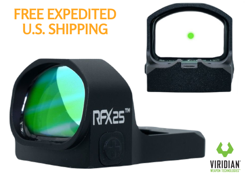 VIRIDIAN RFX 25 Green Dot Reflex Sight Docter footprint With PICATINNY ...