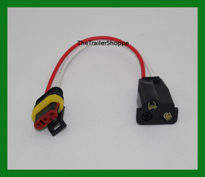 Two Wire Straight Pigtail to Two Pin Connector Trailer Pigtail ...