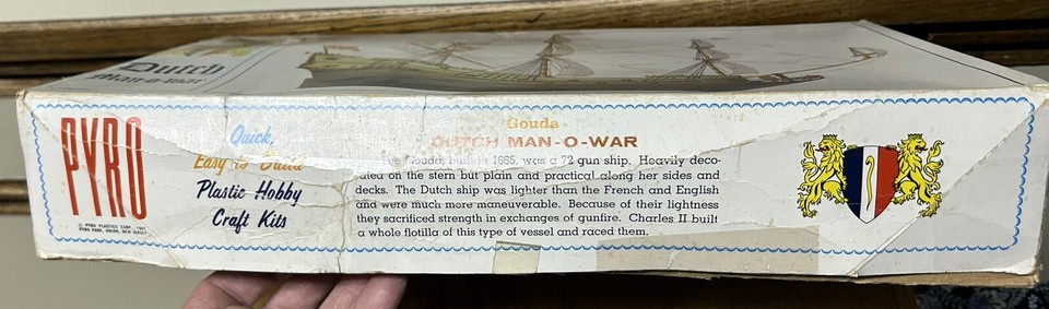 1967 PYRO Model Kit GOUDA Ship Dutch MAN-O-WAR B212-400 Unassembled ...