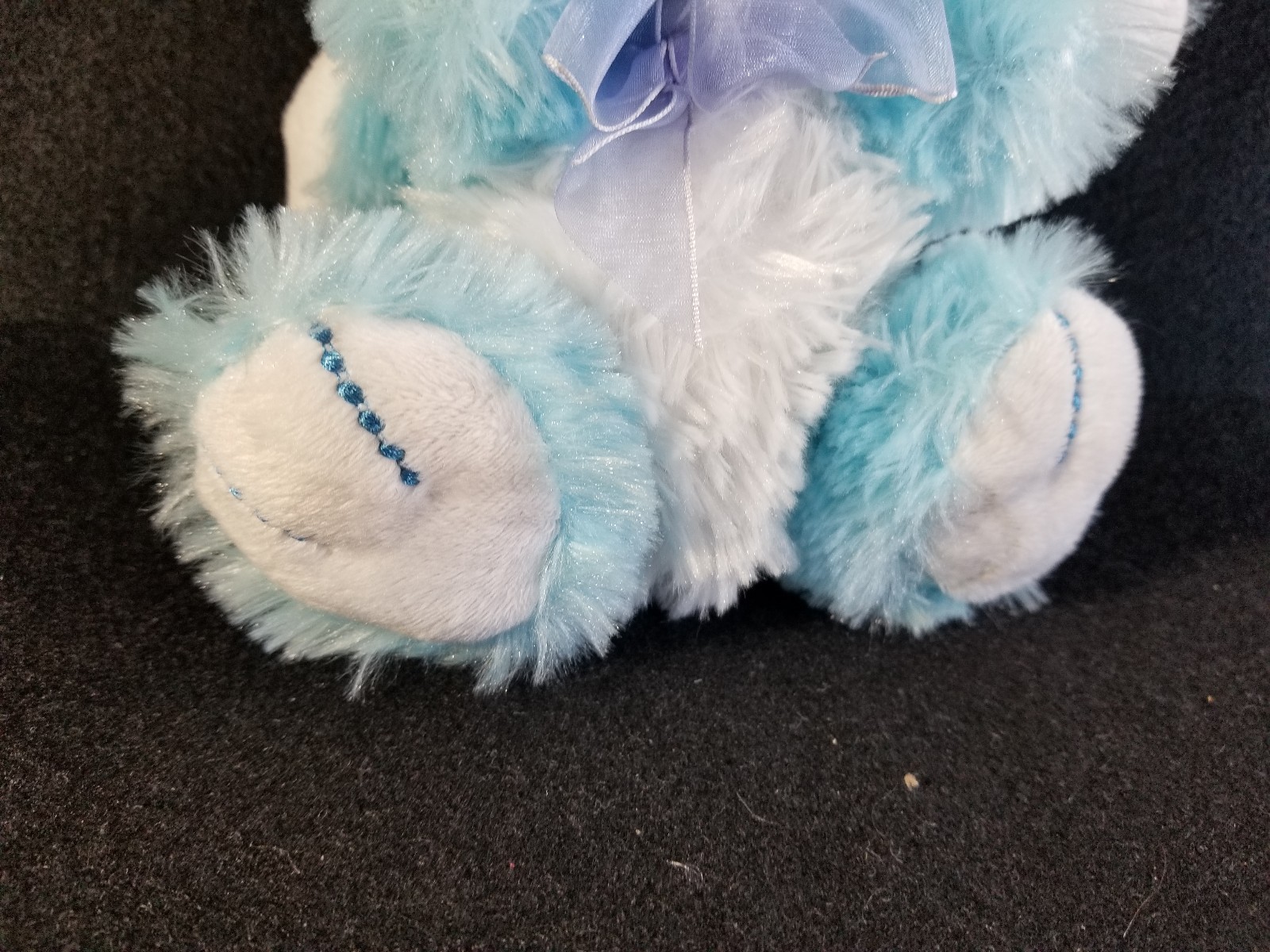 Bunny Rabbit 7" Stuffed Plush Easter Blue Thumper Sewn Eyes Baby Toy ...