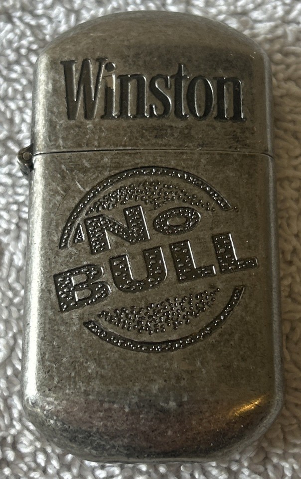 Vintage Winston Branded No Bull Rounded Metal Lighter Sparks. B1 | eBay