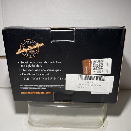 NEW Harley Davidson BAR & SHIELD TEA LIGHT HOLDERS Set of 2 HDL-19003 ...