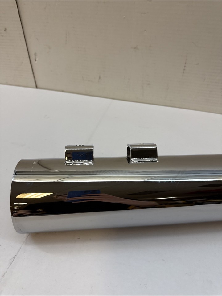 Bassani Xhaust 4" DNT Straight Can Slip-On Exhaust Muffler - Chrome Qty ...