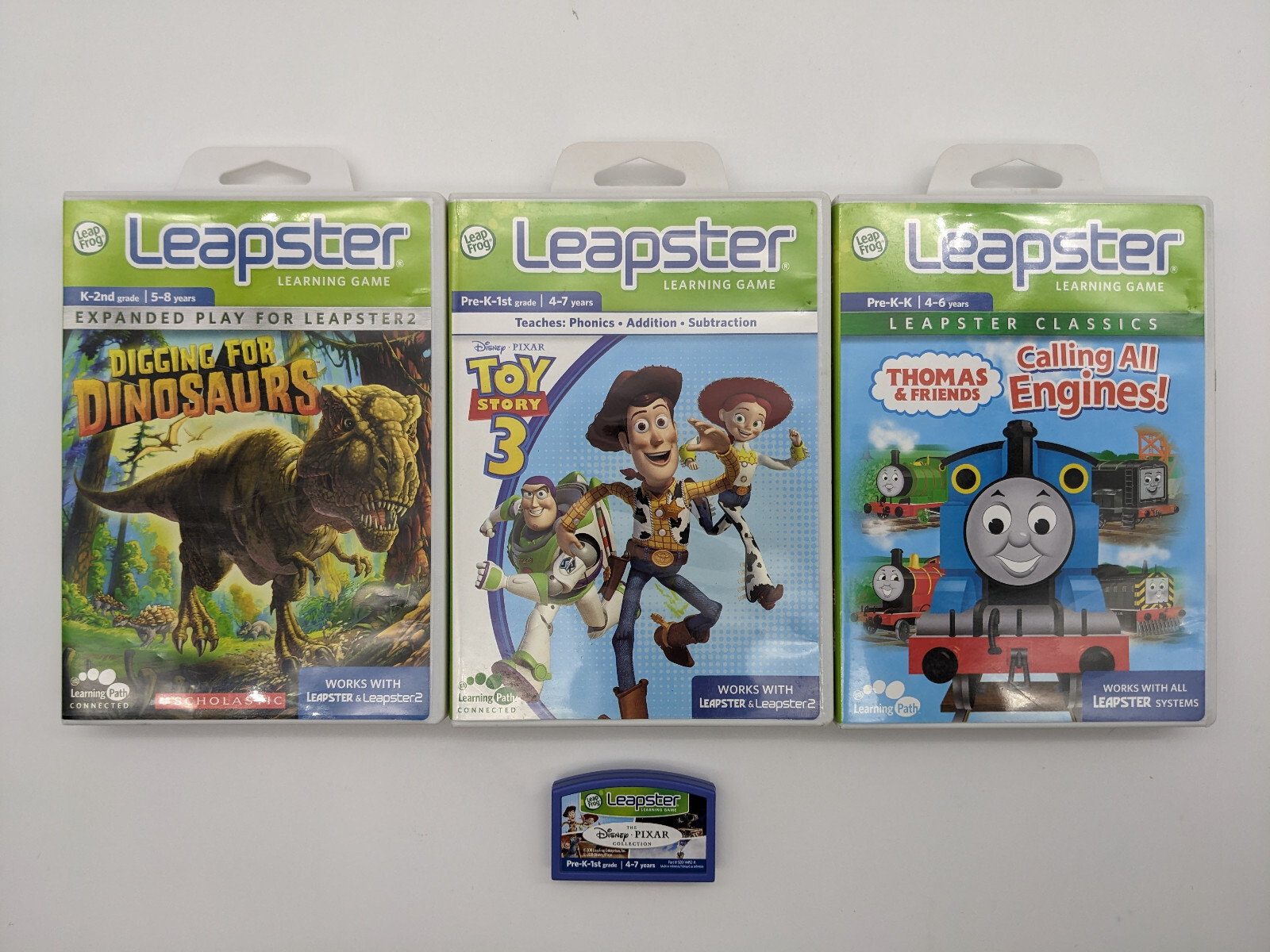 Leapfrog Leapster 4 Learning Game Lot Digging Dinosaurs Toy Story ...