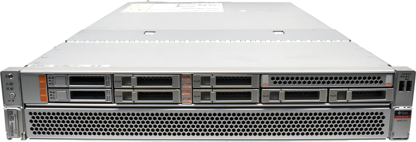 Sun Oracle Sparc S7-2L Rack Server 2x Sparc S7 CPU 4,2 GHz 8C 64GB RAM ...
