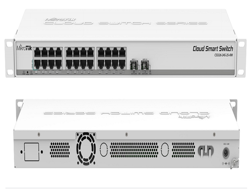 Mikrotik Cloud Smart Switch CSS326-24G-2S+RM, 24 x Gbit LAN, 2x 10Gbit ...