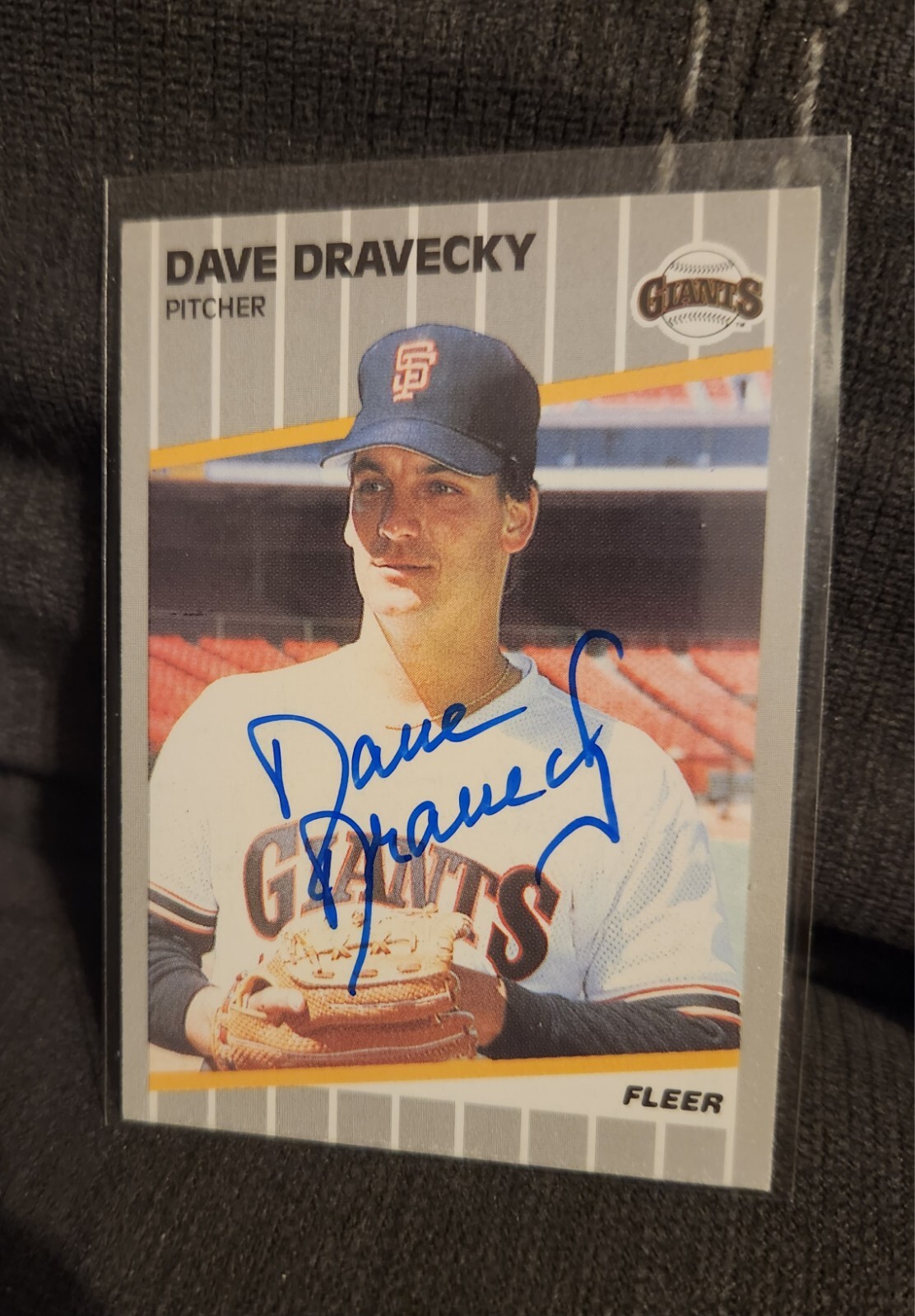 Dave Dravecky Autograph Signed 1989 Fleer San Francisco Giants | eBay