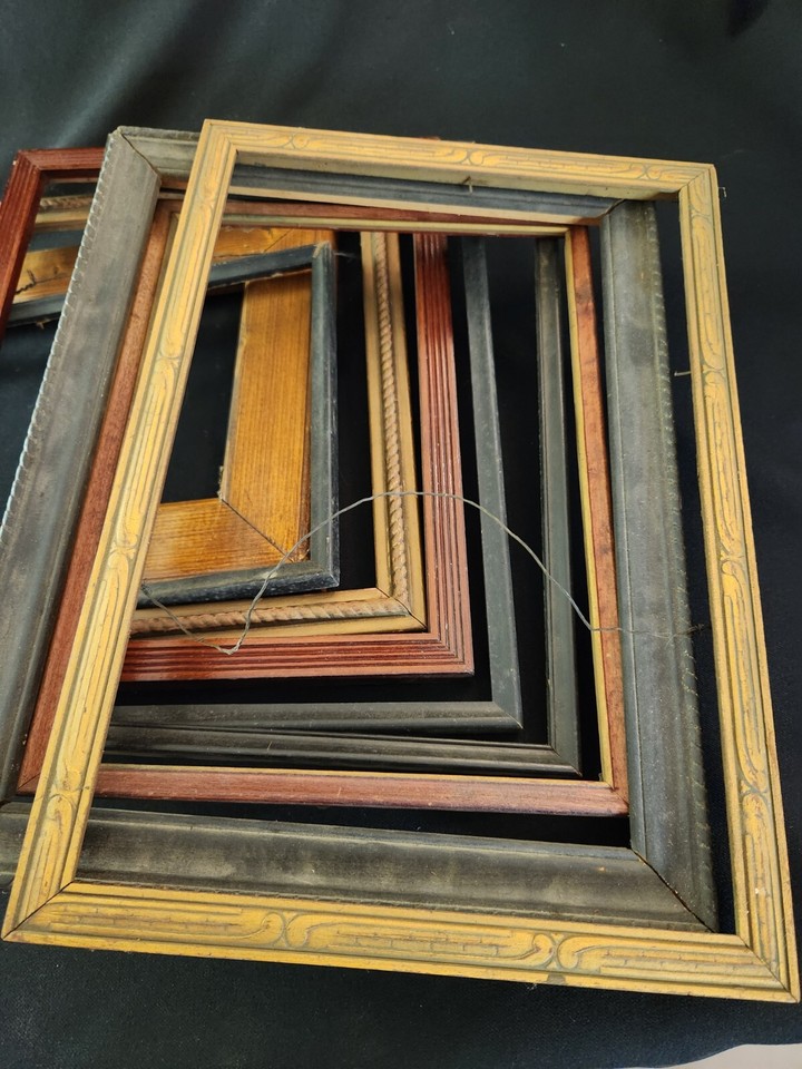 9 Vintage Picture Frames, Wood, Various Sizes and Finishes | eBay