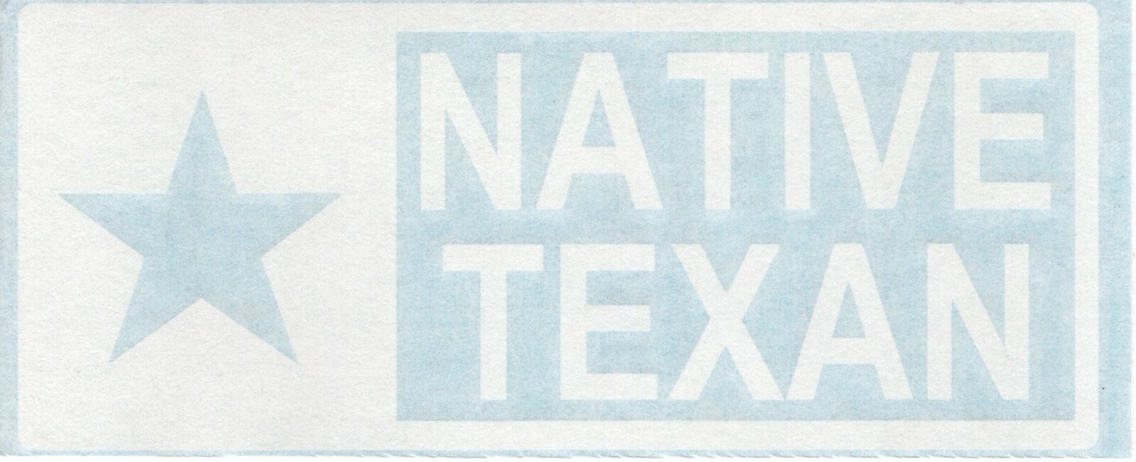 Native Texan Texas Lone Star State Car Truck Bumper Vinyl Decal Sticker ...