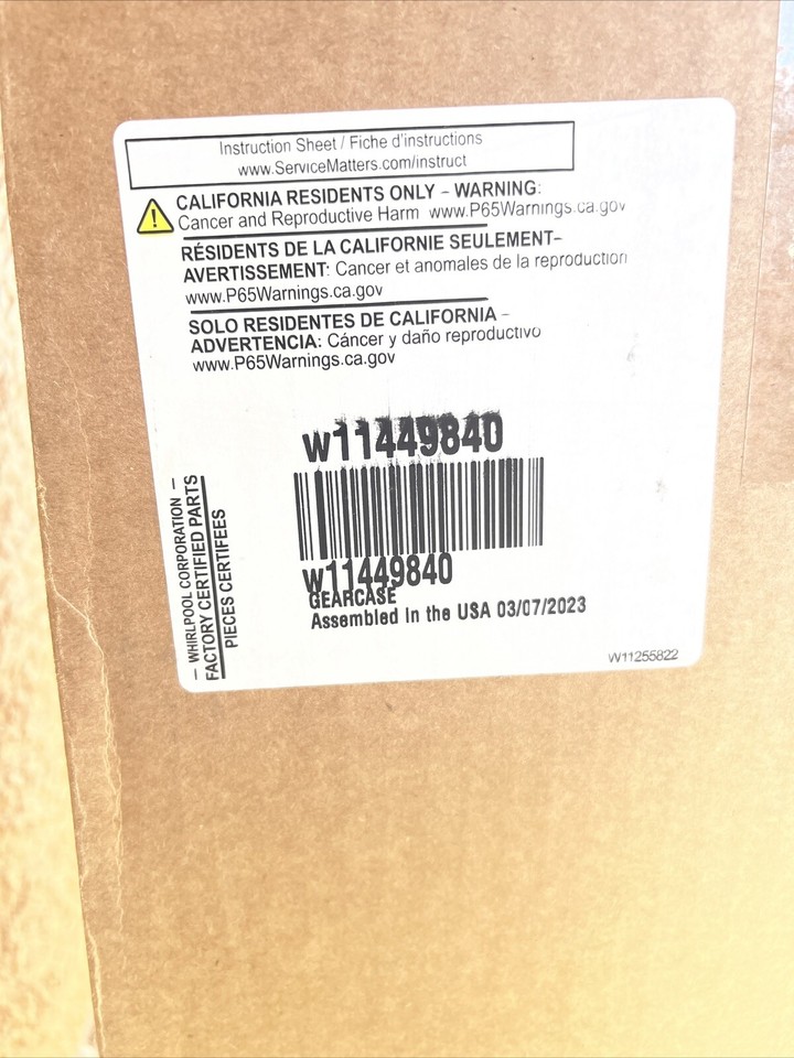 Whirlpool Washer Gearcase W11449840 | eBay