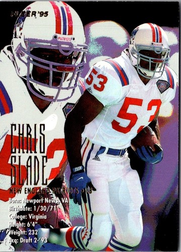 1995 Fleer Chris Slade #258 New England Patriots Football Card | eBay