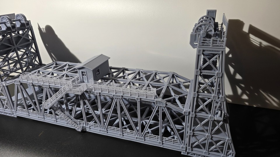 HO Scale Lift Bridge Double Track 1:87 | eBay
