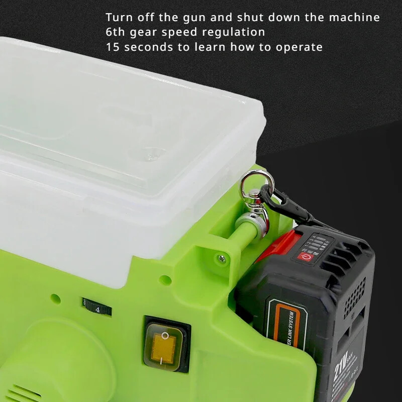 Paint High-pressure Backpack Li-tion Battery Wall Airless Spraying ...