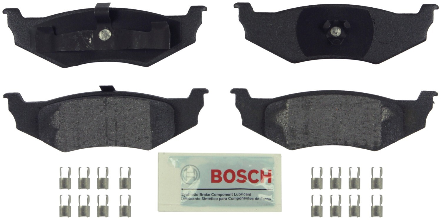 For 2001 Chrysler LHS Bosch Semi-Metallic Brake Pads with Hardware Rear ...