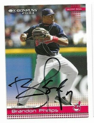 2004 Donruss BRANDON PHILLIPS Signed Card INDIANS autograph | eBay