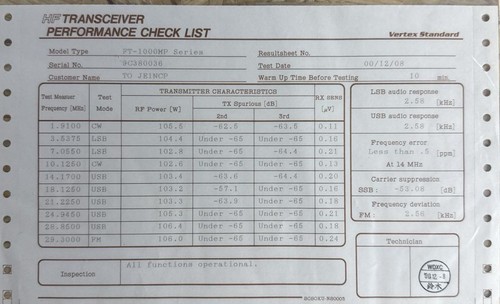Yaesu FT-1000MP HF Transceiver 100W HF/28 MHz Amateur Ham Radio [Mint ...