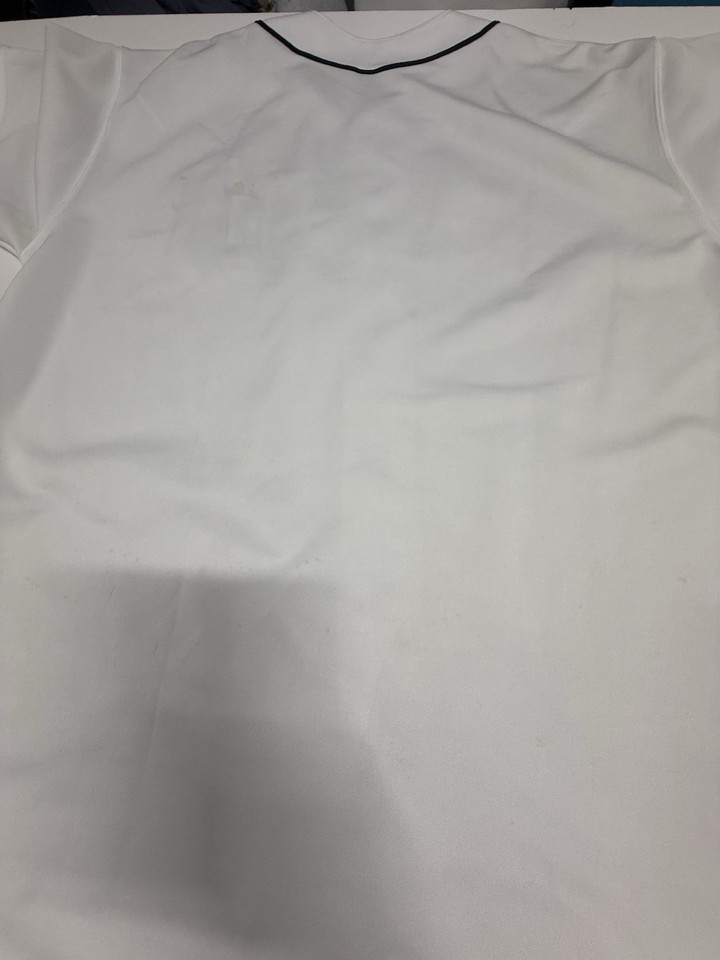 Vintage 2XL White Detroit Tigers Jersey Russel Athletic Used Signed ...