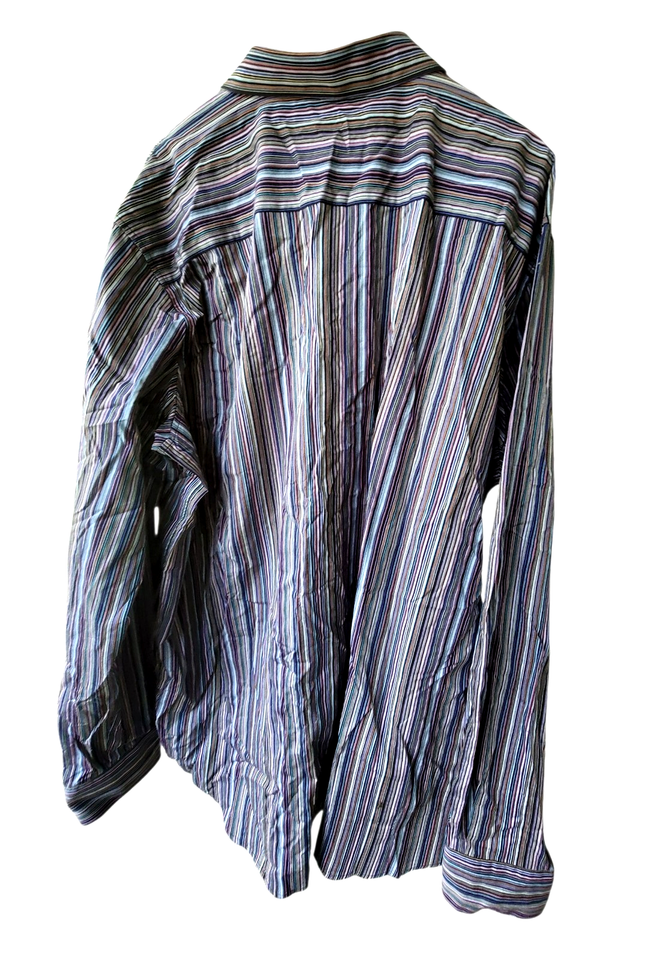 Men’s Robert Graham Rainbow Flip Cuff Shirt Sz 2XL Tall Excellent ...