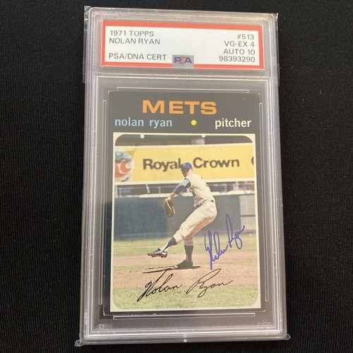 1971 Topps #513 Nolan Ryan signed inscribed auto card PSA/DNA VG-4 Auto ...