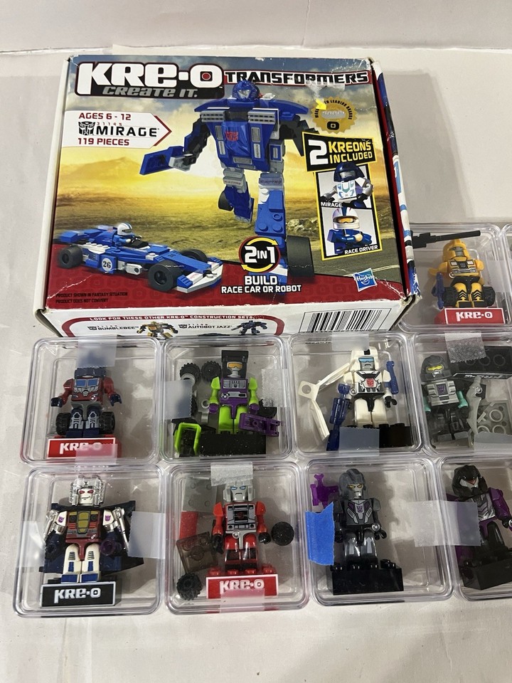 12 Kre-O Transformers Minifigure Kreon Figure Lot & NEW MIB Mirage ...