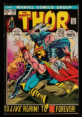 Marvel THE MIGHTY THOR No. 201 (1972) Origin of Ego-Prime! VF- | eBay
