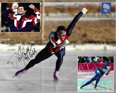 DAN JANSEN Autographed Signed 8x10 Photo Winter Olympics 1994 GOLD ...