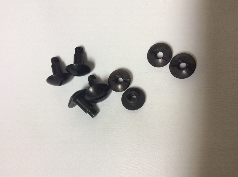 ACH Military Helmet Chin Strap Hardware Set of 4 Screws & 4 Nuts NEW | eBay