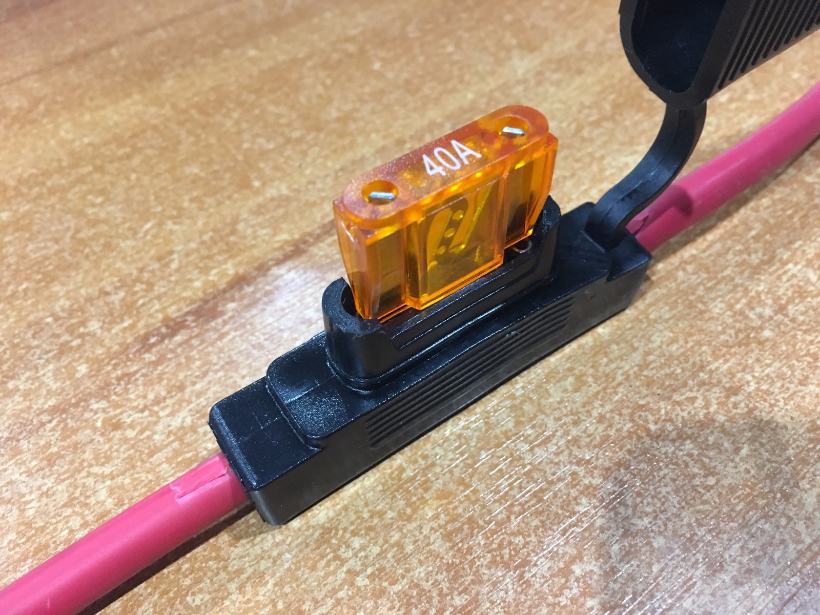 Inline Blade Fuse Holder Maxi – 40 AMP 6AWG 6B&S Wire & 2 x 40 AMP ...