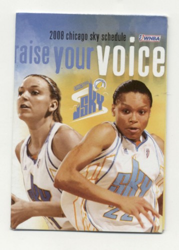 Chicago Sky WNBA Basketball 2008 Pocket Schedule | eBay
