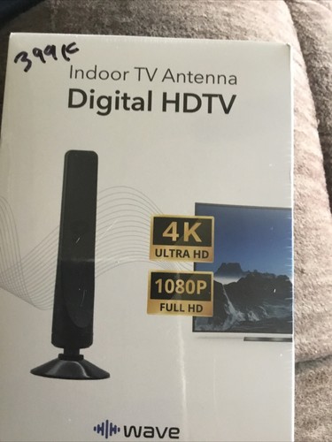 Wave Indoor TV Antenna Digital HDTV 4K Ultra HD 1080p Full Watch Movies ...