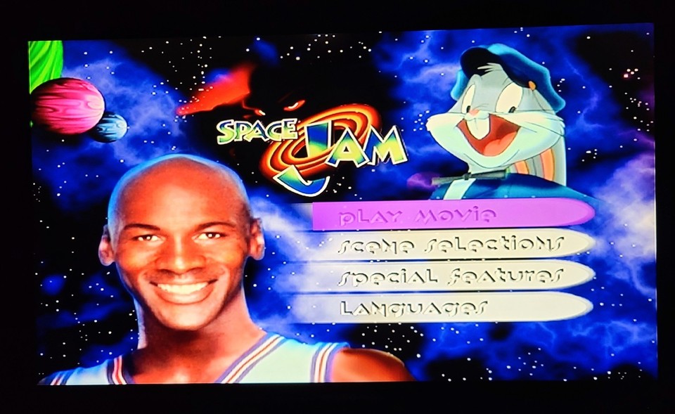 Space Jam DVD 2000 Michael Jordan Bill Murray Charles Barkley Bugs ...