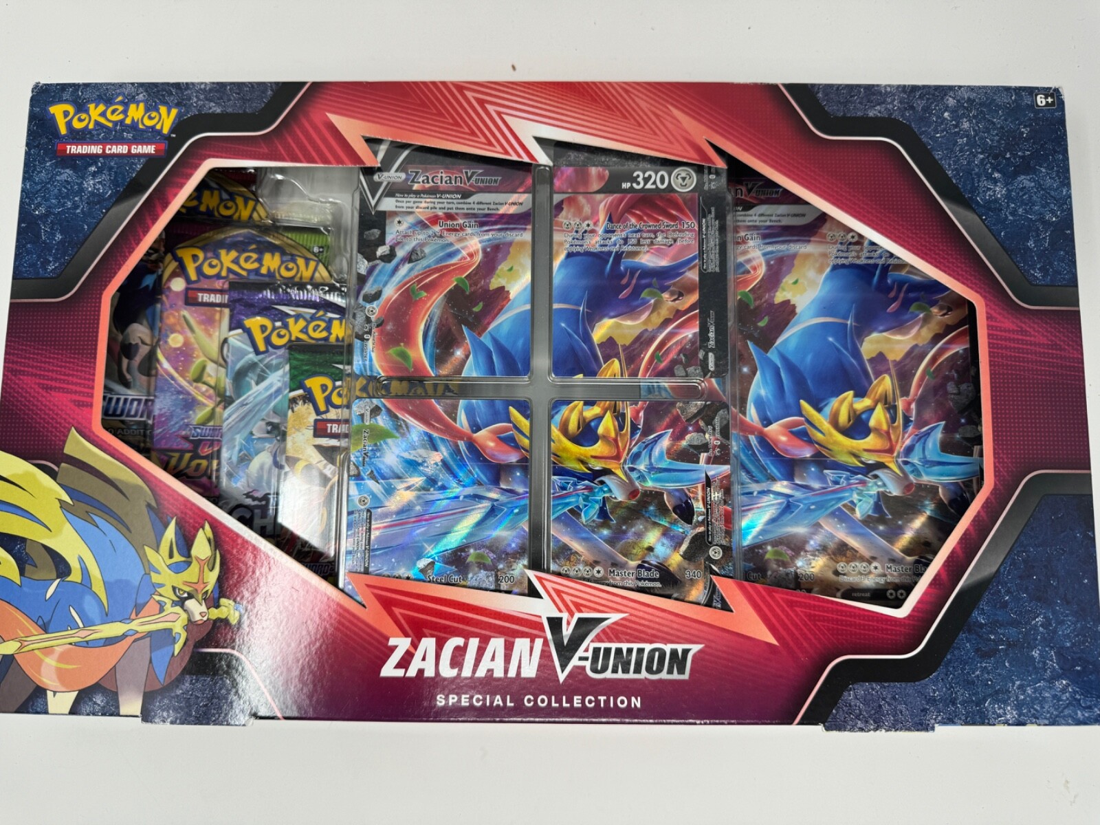 POKEMON TCG ZACIAN V-UNION SPECIAL COLLECTION BOX FACTORY SEALED NEW ...