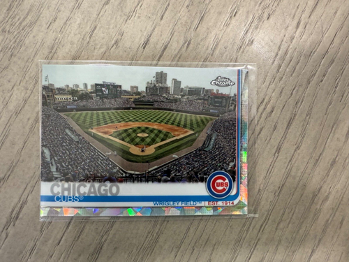 2019 Topps Chrome Ice Chicago Cubs Stadium Pic. | eBay