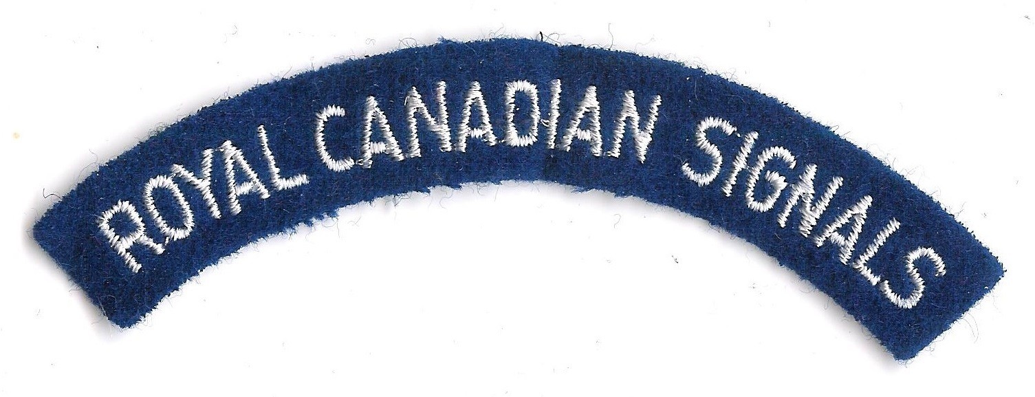 Canadian Army Royal Canadian Signals Battle Dress Shoulder Flash | eBay